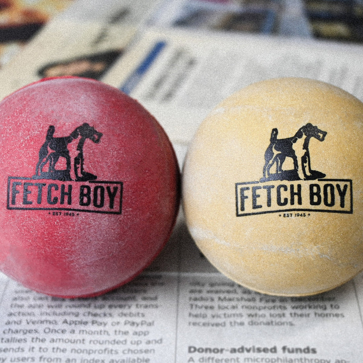 Fetch Boy - Single Rubber Ball – Fangs & Fur