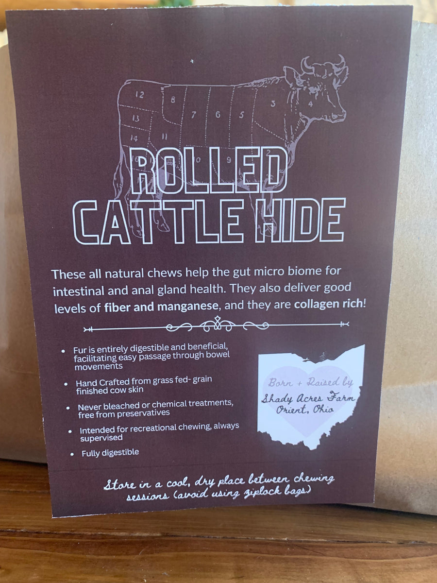 Shady Acres Farms - Beef Hide Rolls – Fangs & Fur