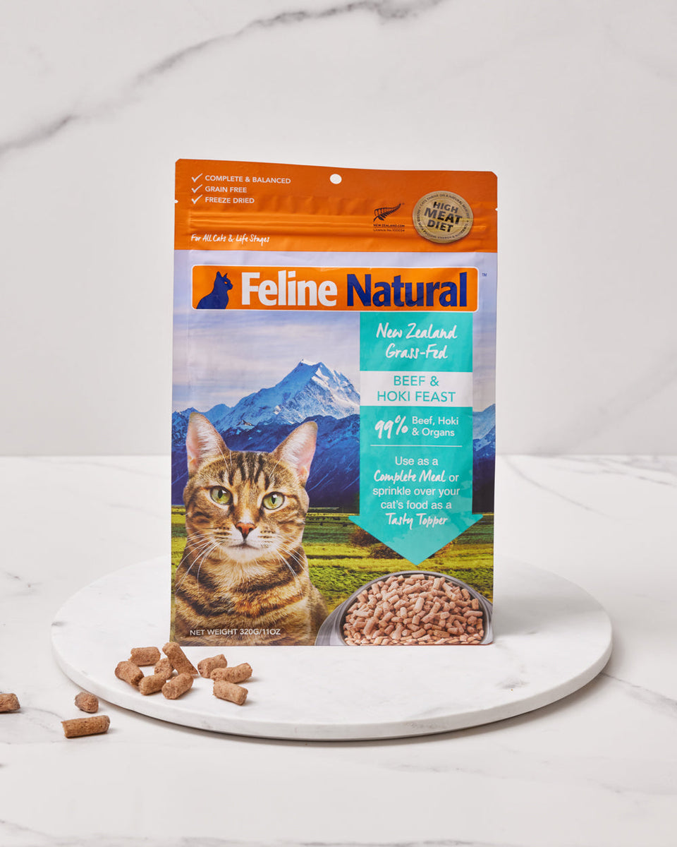 Feline Natural - Beef & Hoki Feast Freeze-Dried Cat Food – Fangs & Fur