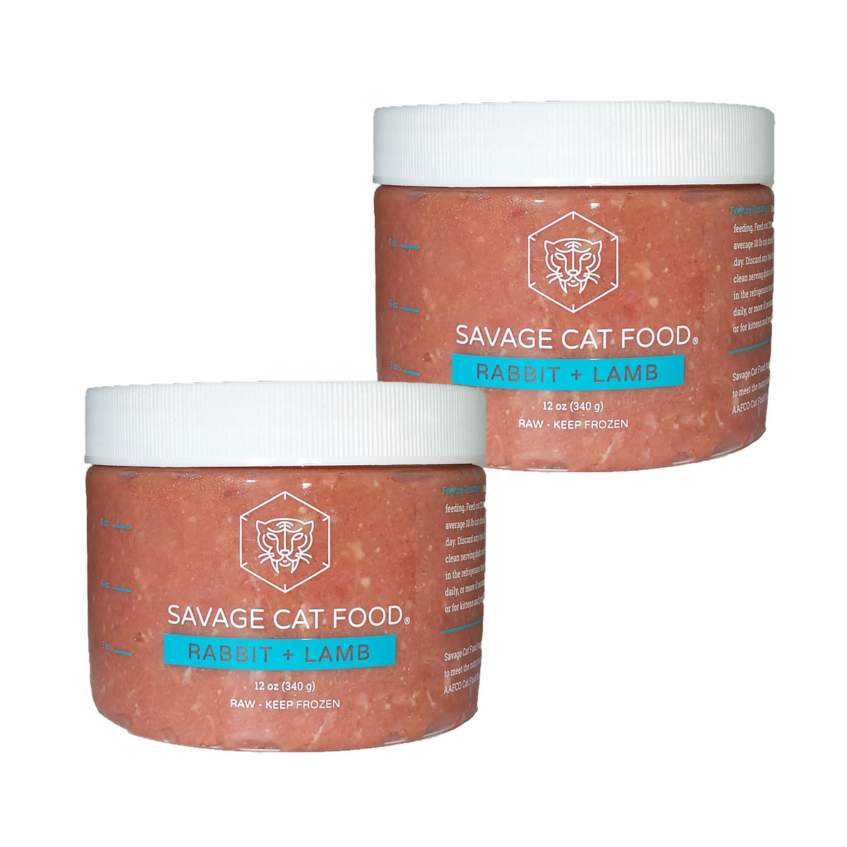 Savage Cat - Raw Rabbit + Lamb – Fangs & Fur